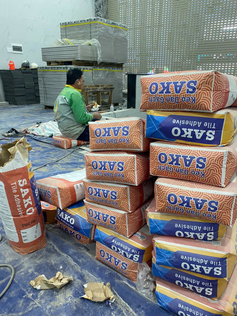 Keo dán Gạch Tấm bê tông nhẹ AAC, ALC, EPS, ACOTEC, Cemboard